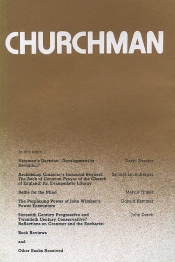 Churchman Vol 106 (1992) - Church Society