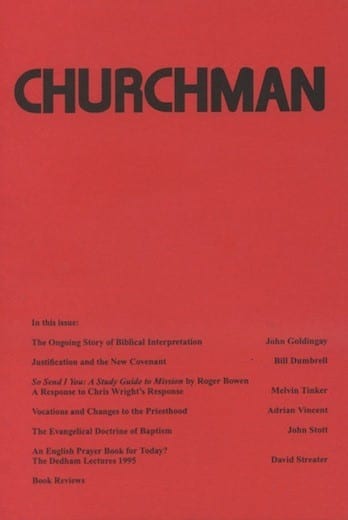Churchman Vol 112 (1998) - Church Society